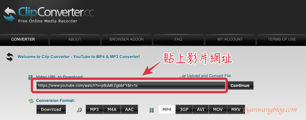 《ClipConverter.cc》Youtube HD、4k高清影片免費、免安裝下載工具 | 人生領航員獅子心